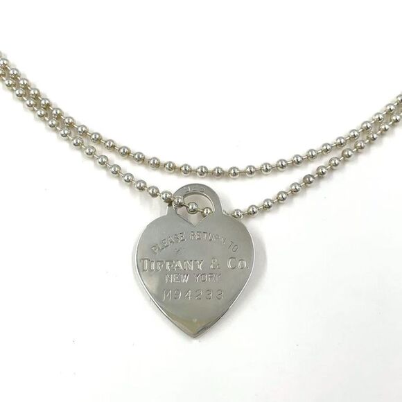 Tiffany & Co. | Jewelry | Tiffany Co Heart Necklace Sv925 | Poshmark